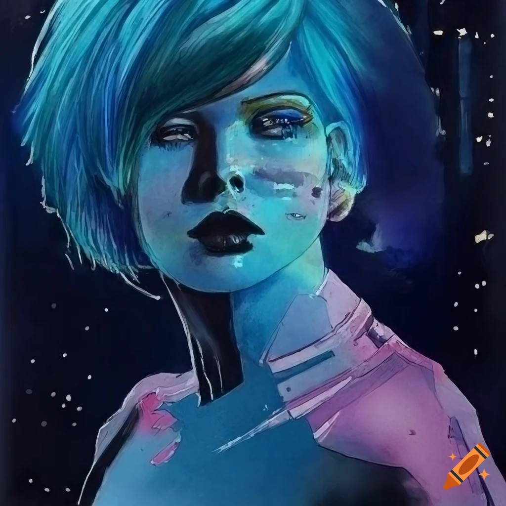 Anime cyclops women in watercolor style on Craiyon