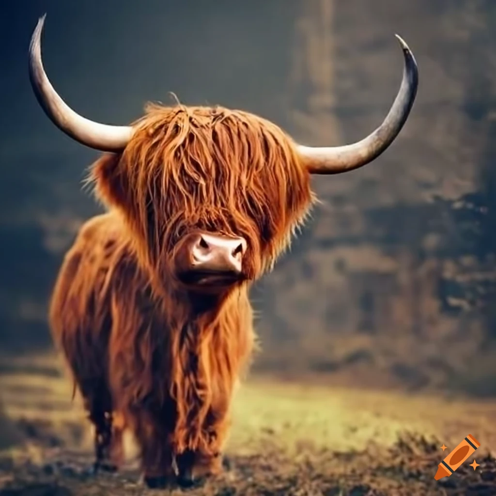 Funny image of a cow smoking on Craiyon