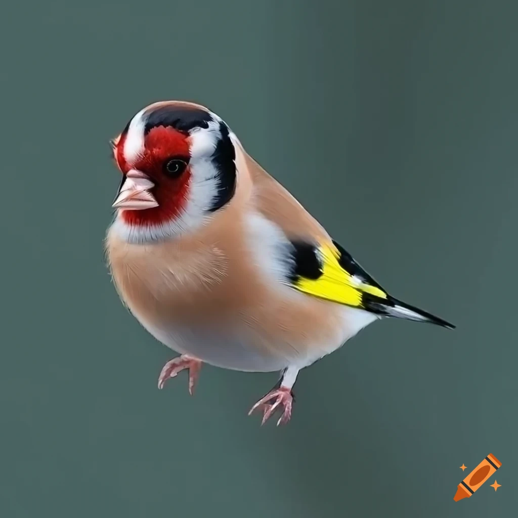 Ultra realistic image of a european goldfinch on Craiyon