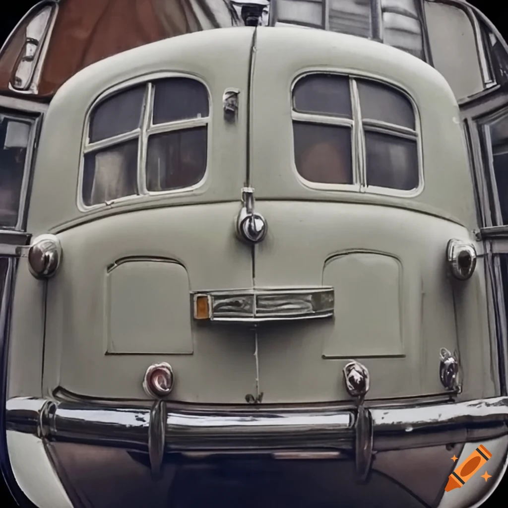 Realistic photo of a doctor near a vintage ambulance on Craiyon