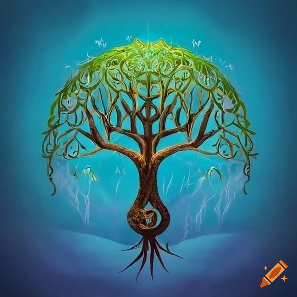 Tim White Style Depiction Of The Tree Of Life