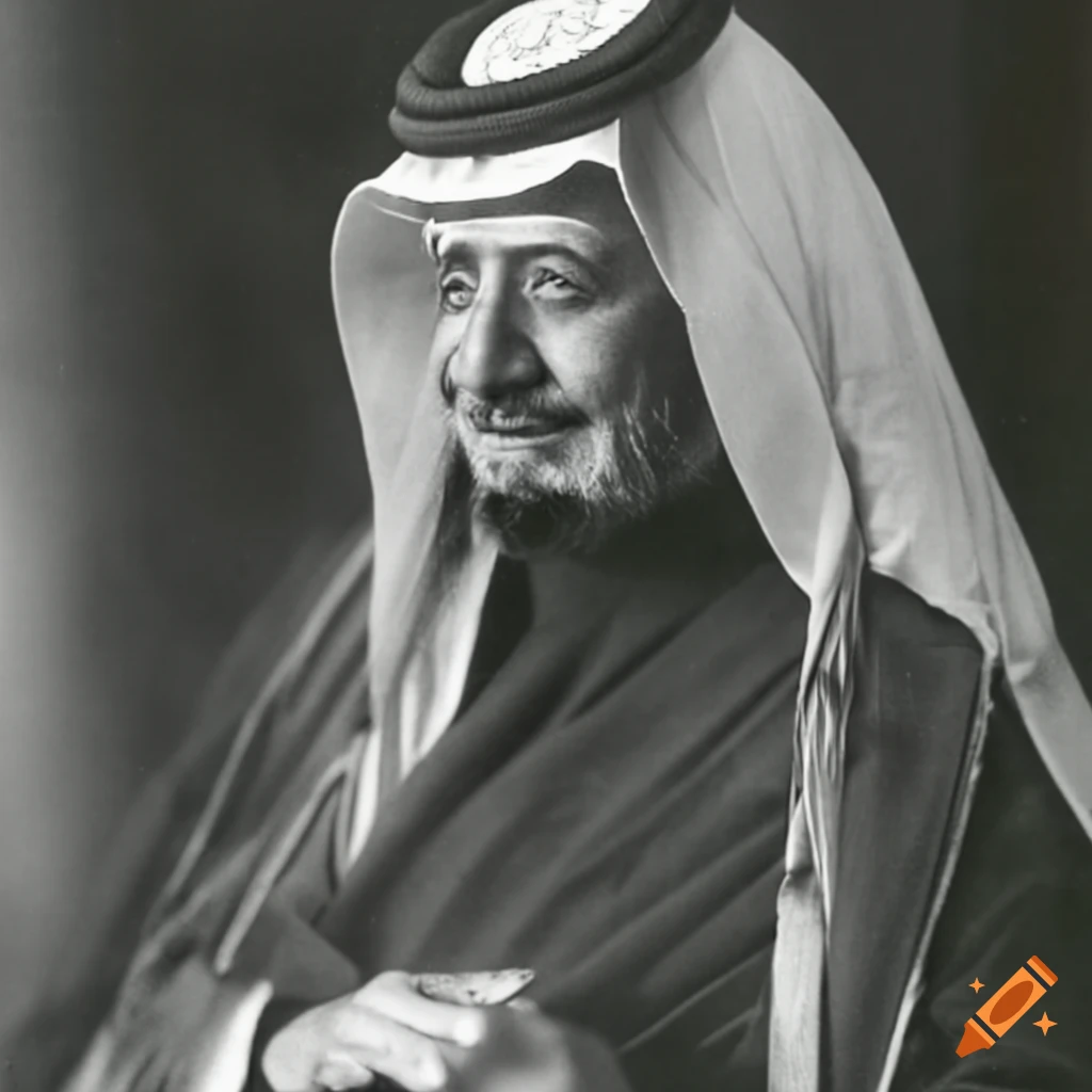 Portrait of Ibn Saud, King of Saudi Arabia on Craiyon