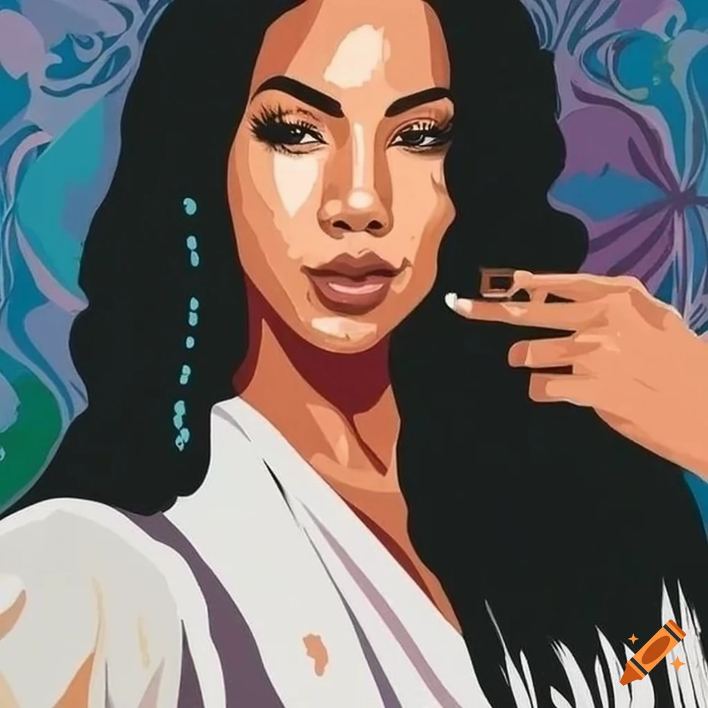 Woman with bare face and slim figure in maid outfit on Craiyon