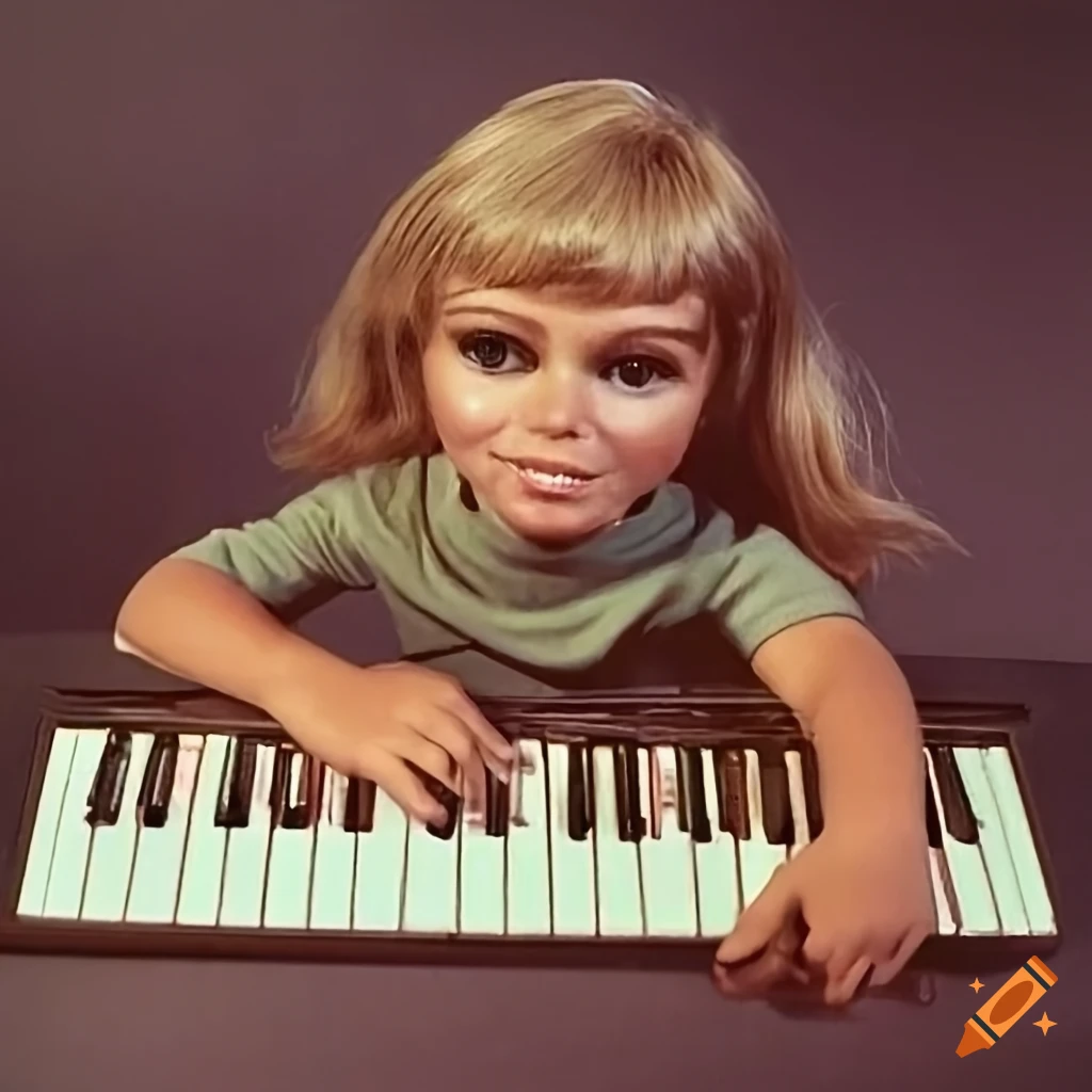 Colored photo of a child with a synthesizer in thunderbirds tv show ...