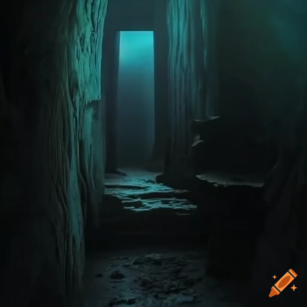 Image of slums in an underground cave on Craiyon