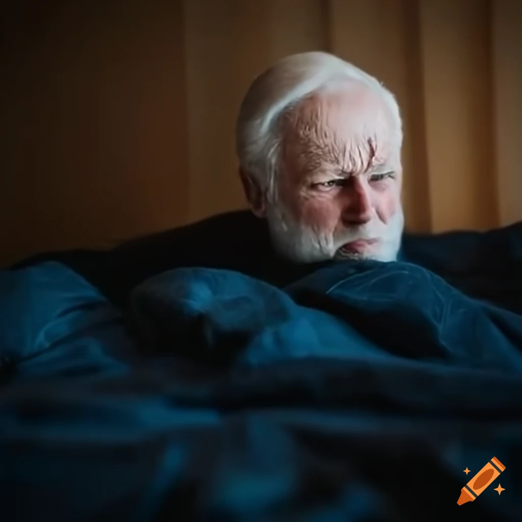 Image of harold meme getting up from bed on Craiyon