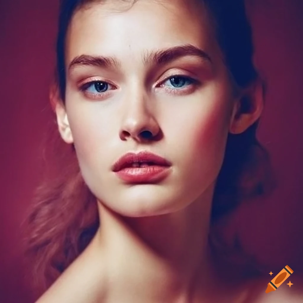 Captivating Portrait Of A Young Female Model On Craiyon