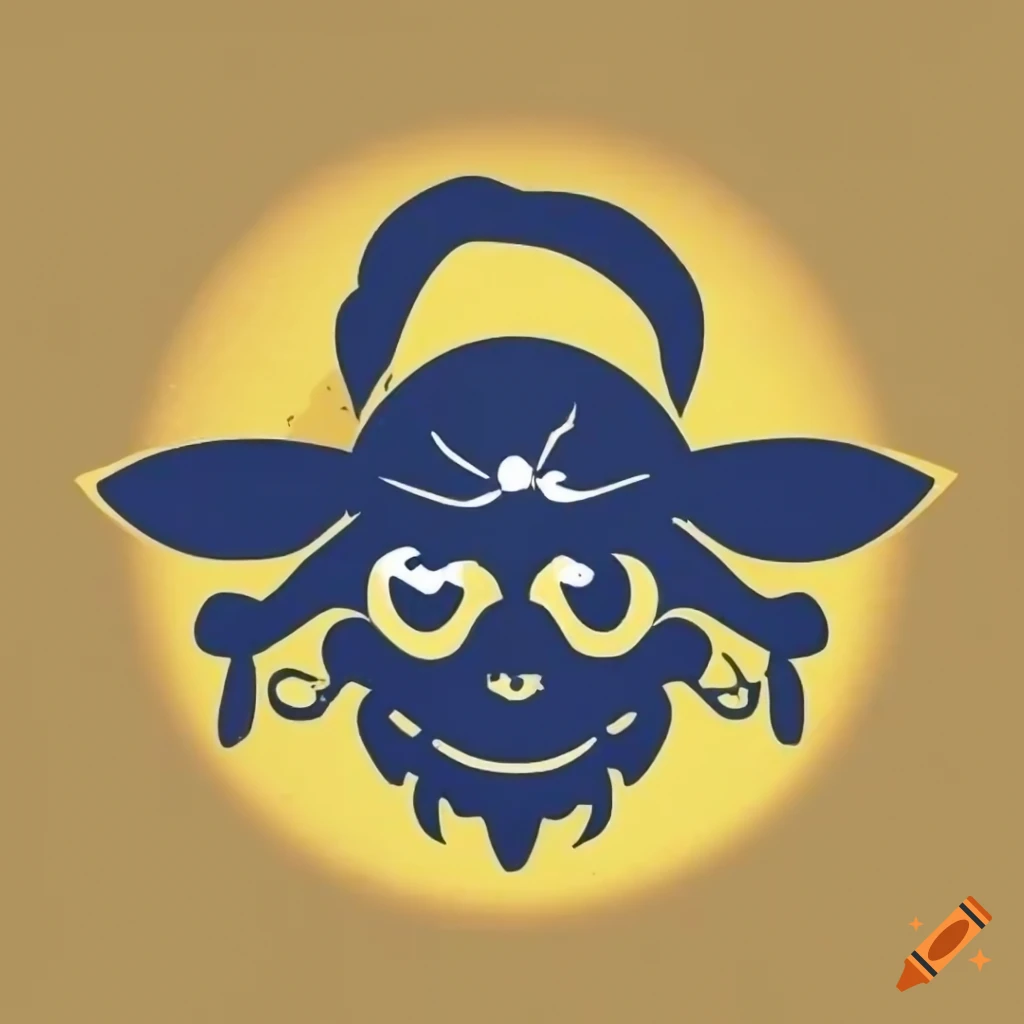 Pirate bee logo design