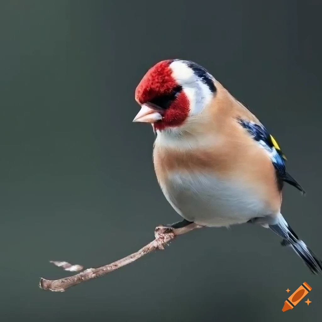Goldfinch bird photo on Craiyon