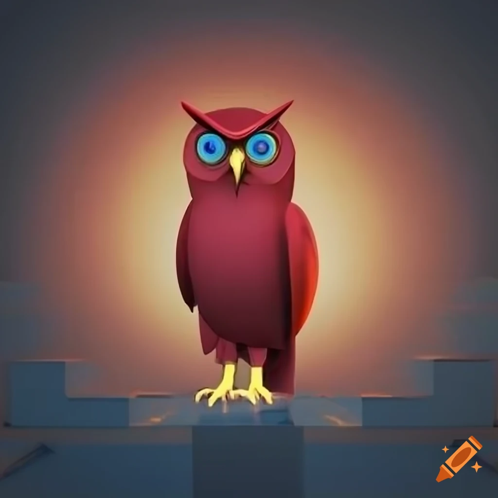 Abstract flat design scene with surreal elements and variable-sized ...