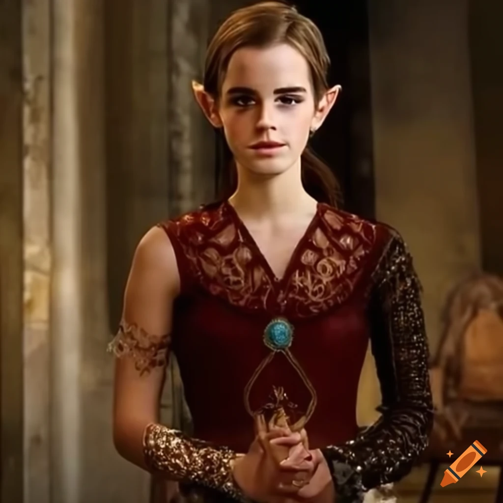 Image of emma watson as an elf princess