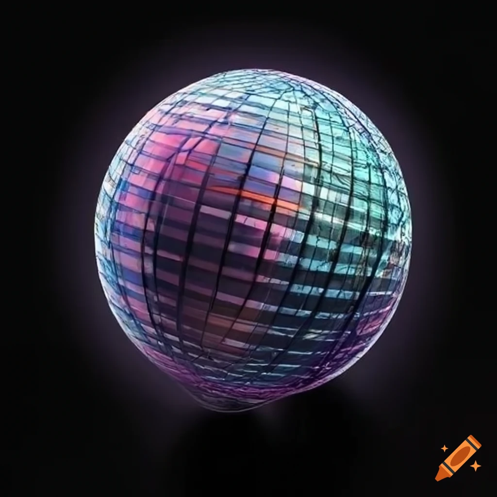 Qubit grid globe on Craiyon