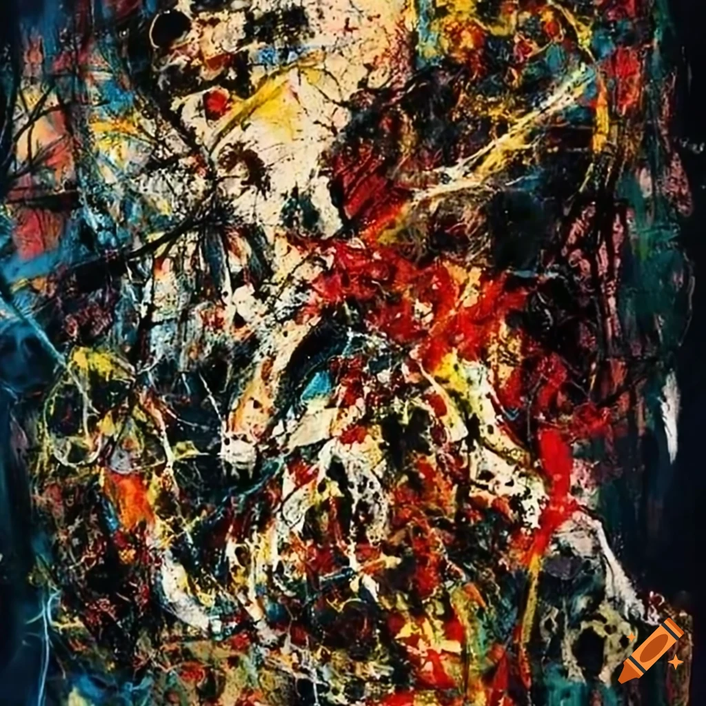 Abstract painting of the apocalypse on Craiyon