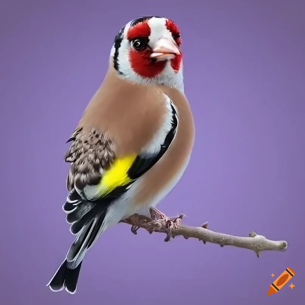 Ultra realistic image of a european goldfinch on Craiyon