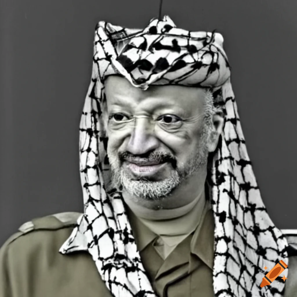 Portrait of yasser arafat