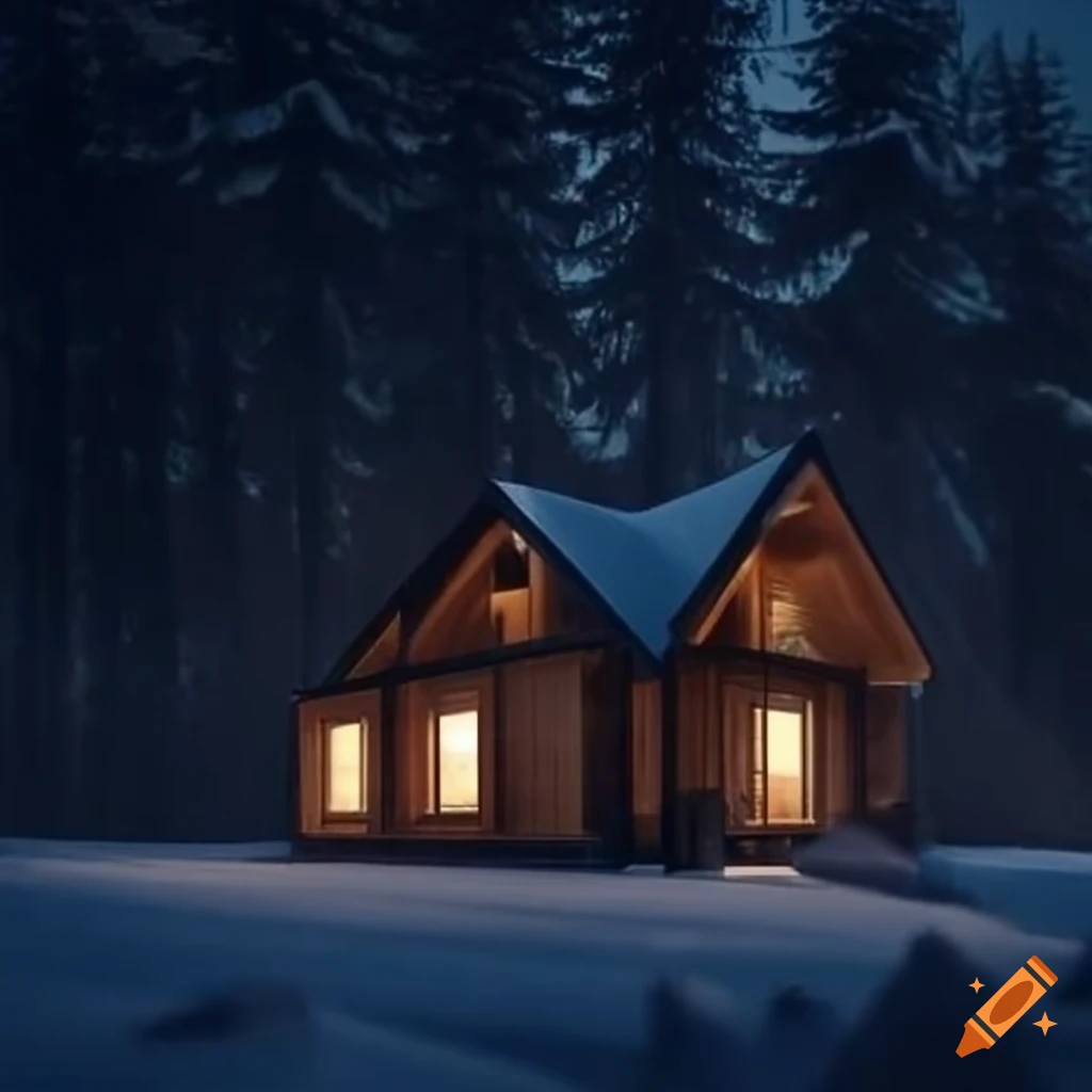 Nordic minimalism cabin architecture on Craiyon