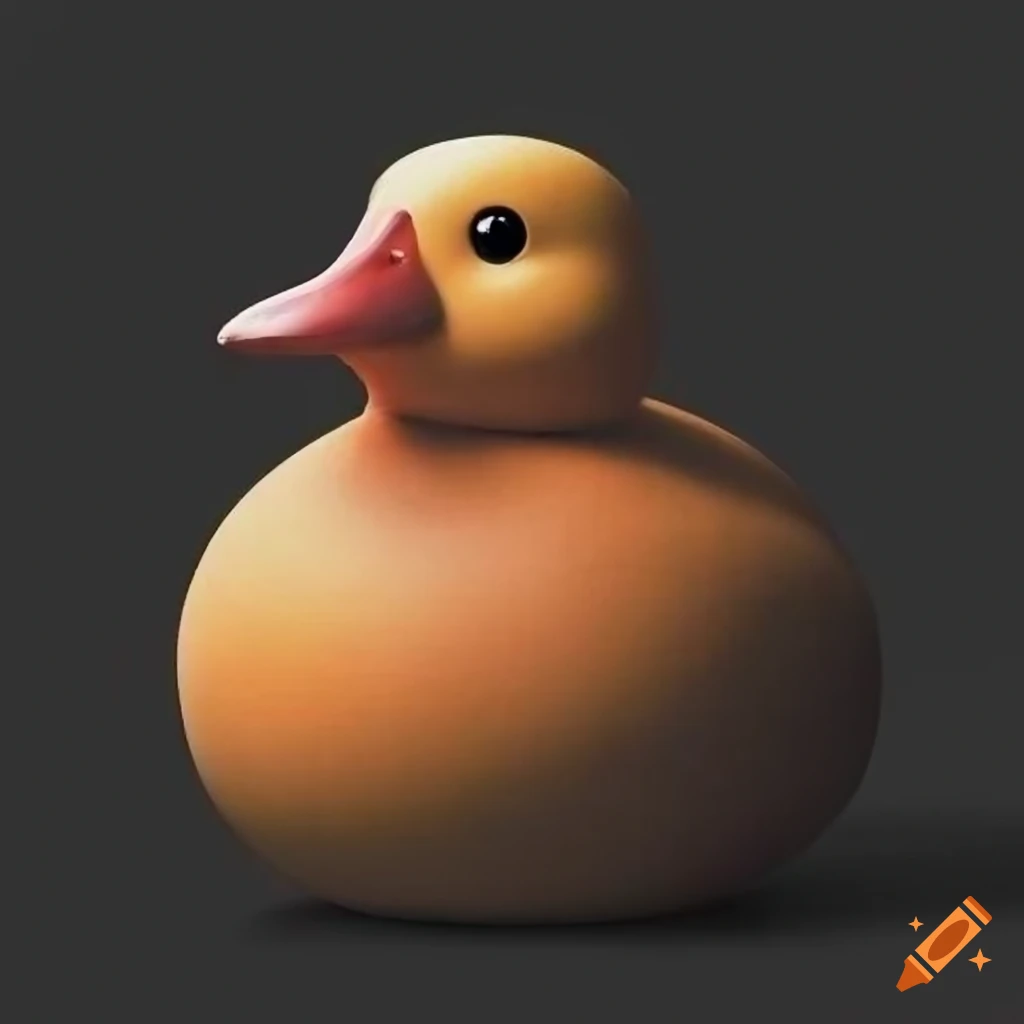 Image of a round duck on Craiyon
