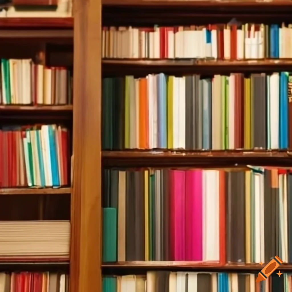 Stack of books on Craiyon