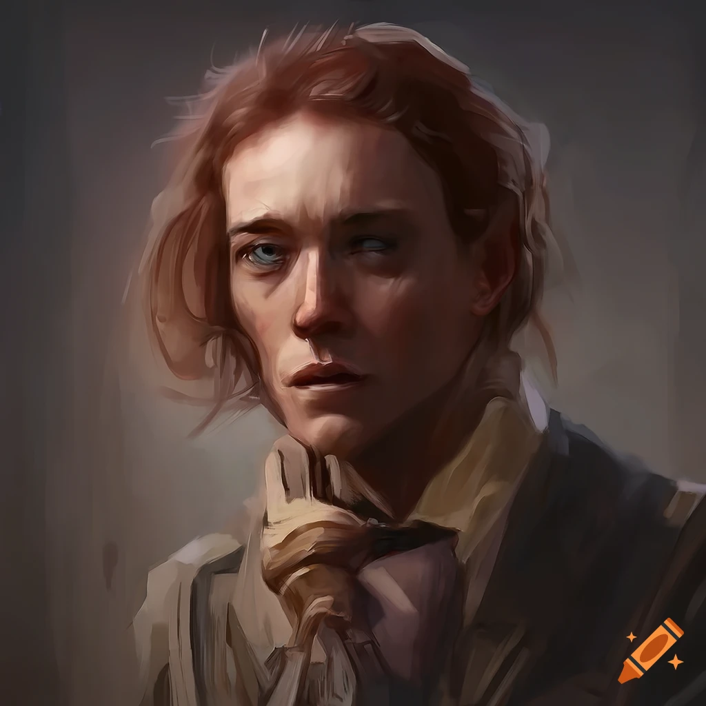 Portrait of sam gray by cedric peyravernay on Craiyon