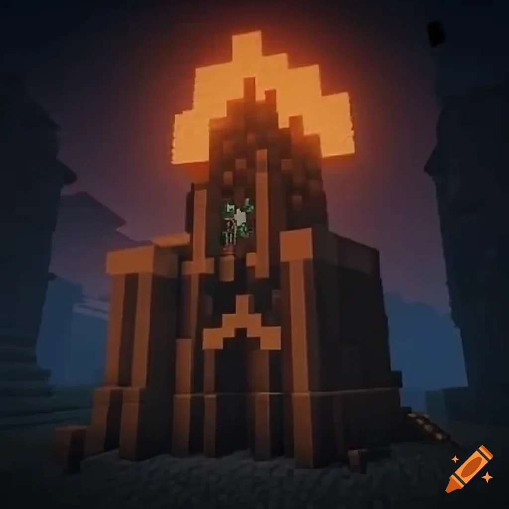 Minecraft siege server logo on Craiyon