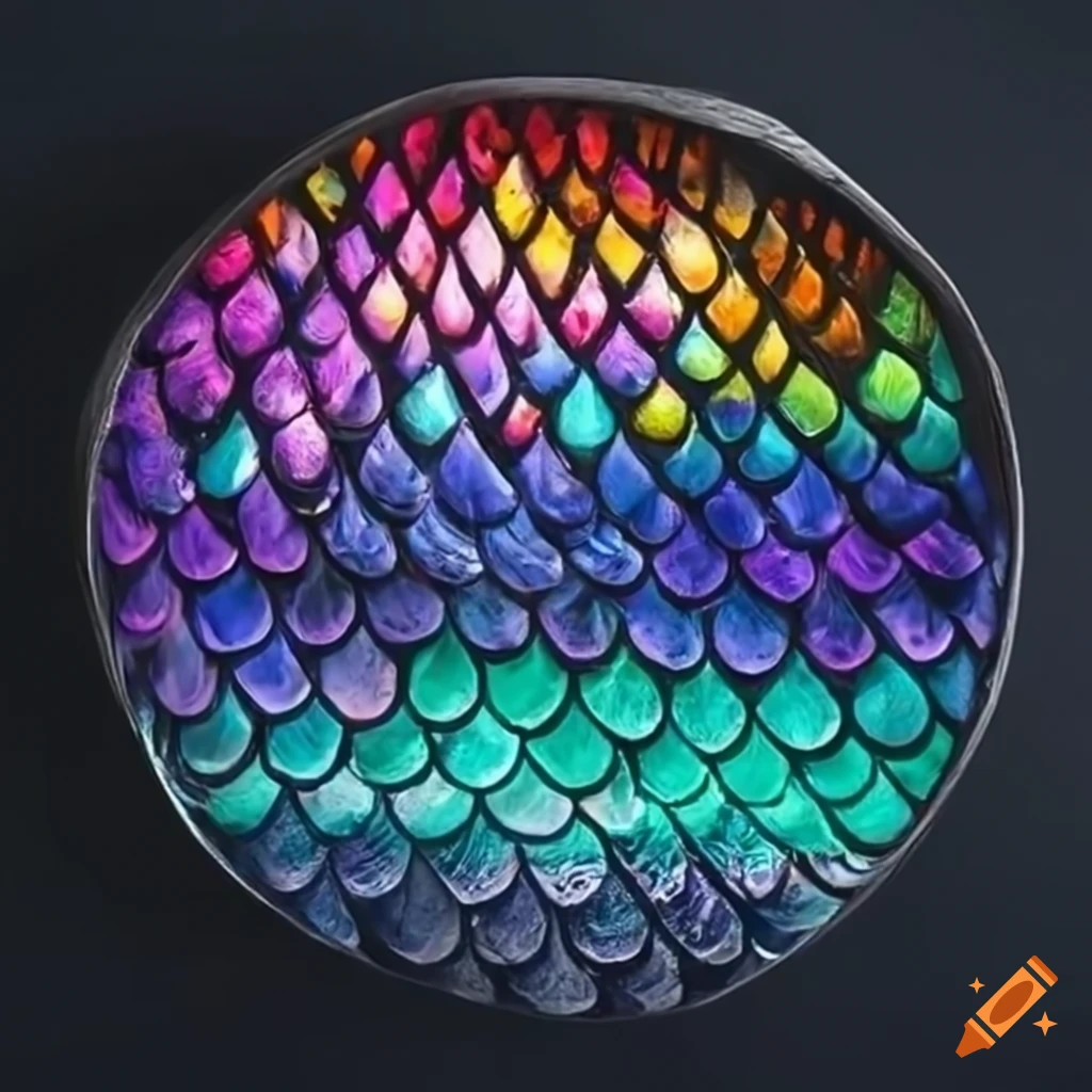 Fish scale design in pastel colors on Craiyon