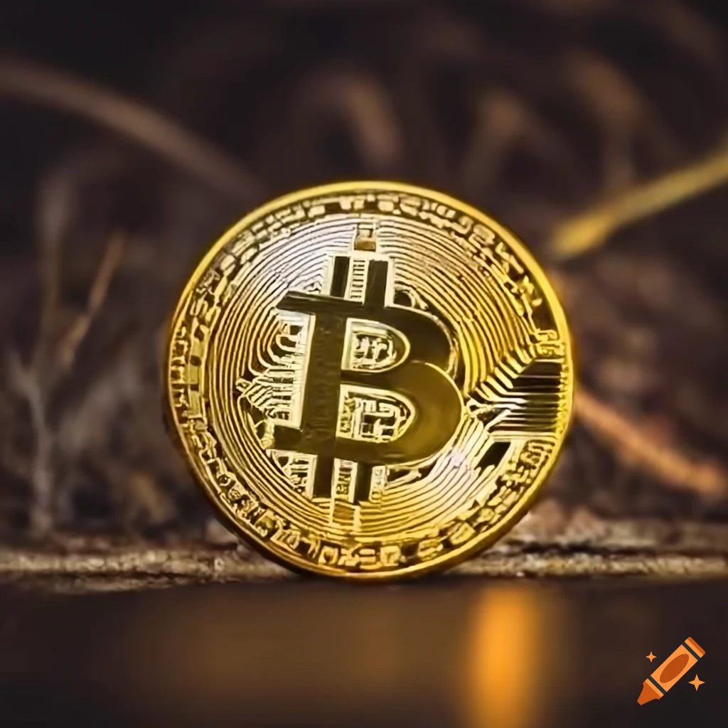 Bitcoin logo on Craiyon