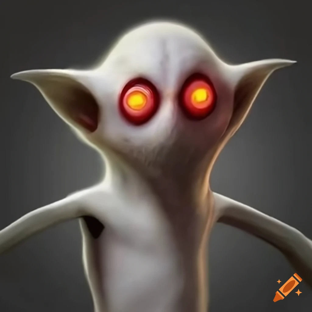 One-eyed creature resembling Sonic the Hedgehog on Craiyon