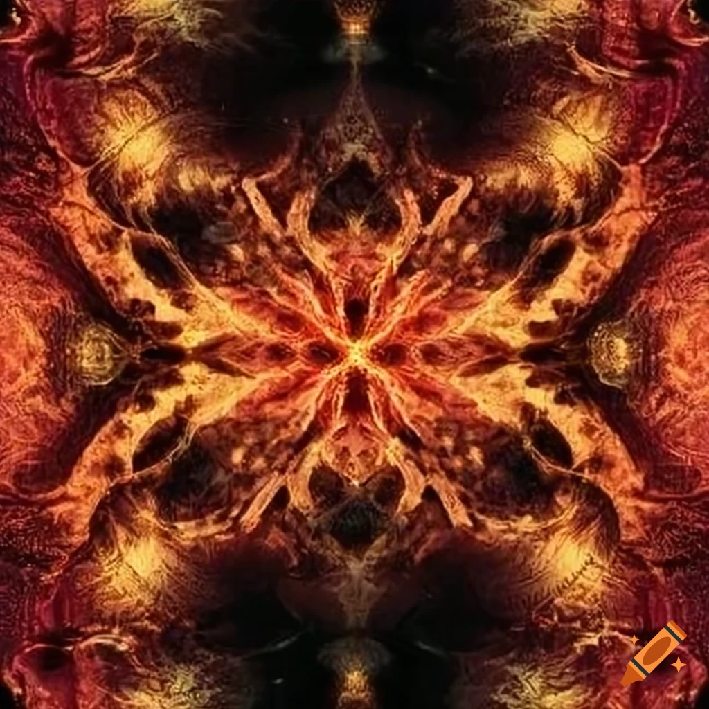 Tarot card style sunburst with sword piercing at an angle on Craiyon