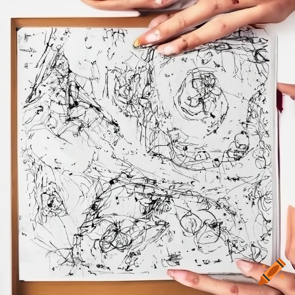 Handmade sketch of abstract mathematics equations on Craiyon