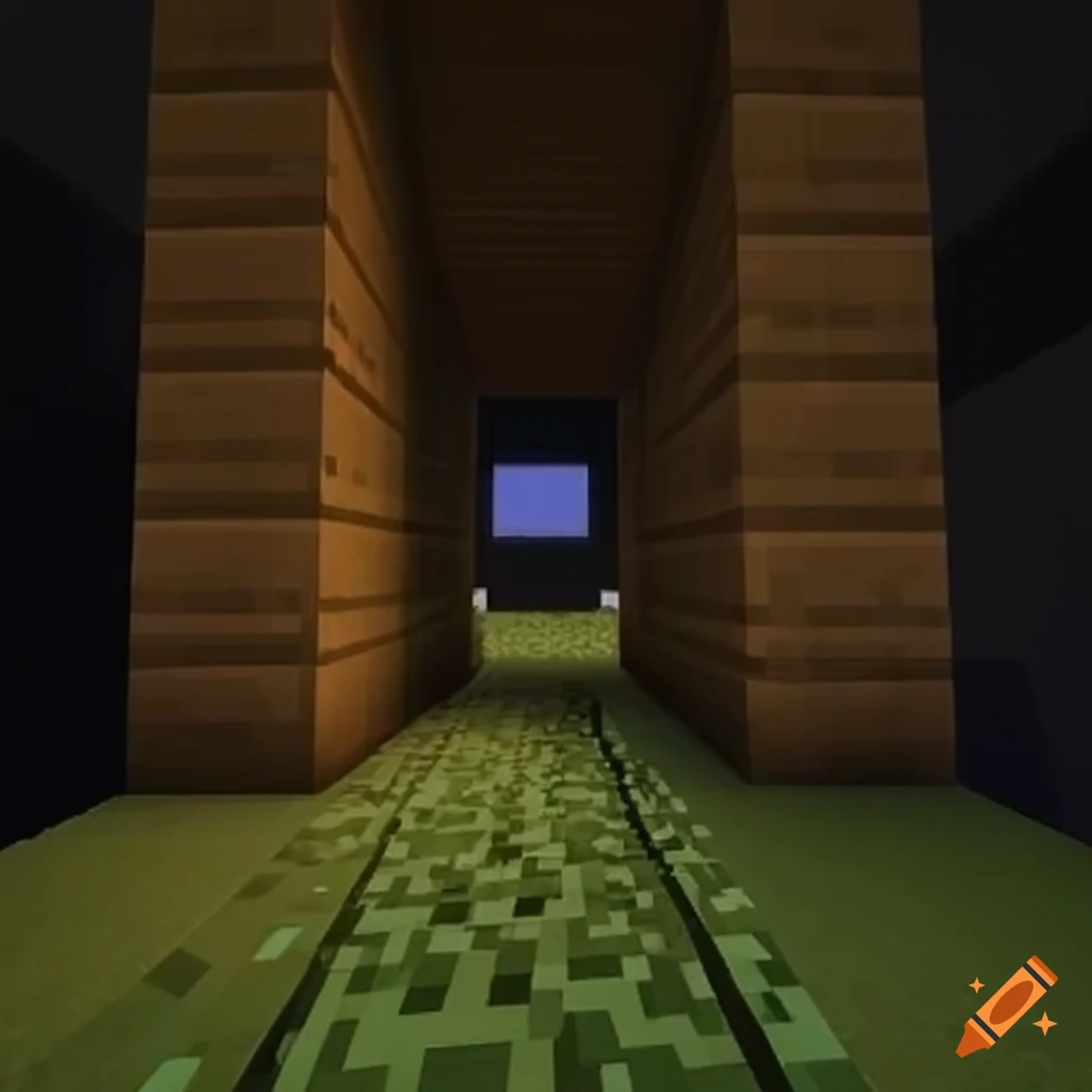 Screenshot of Minecraft exploration on Craiyon