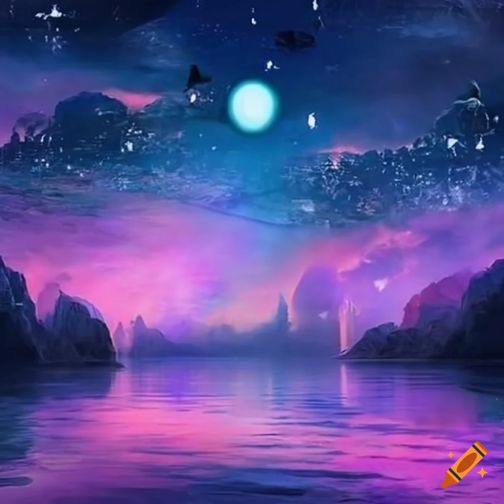 Artwork depicting a world of dreams