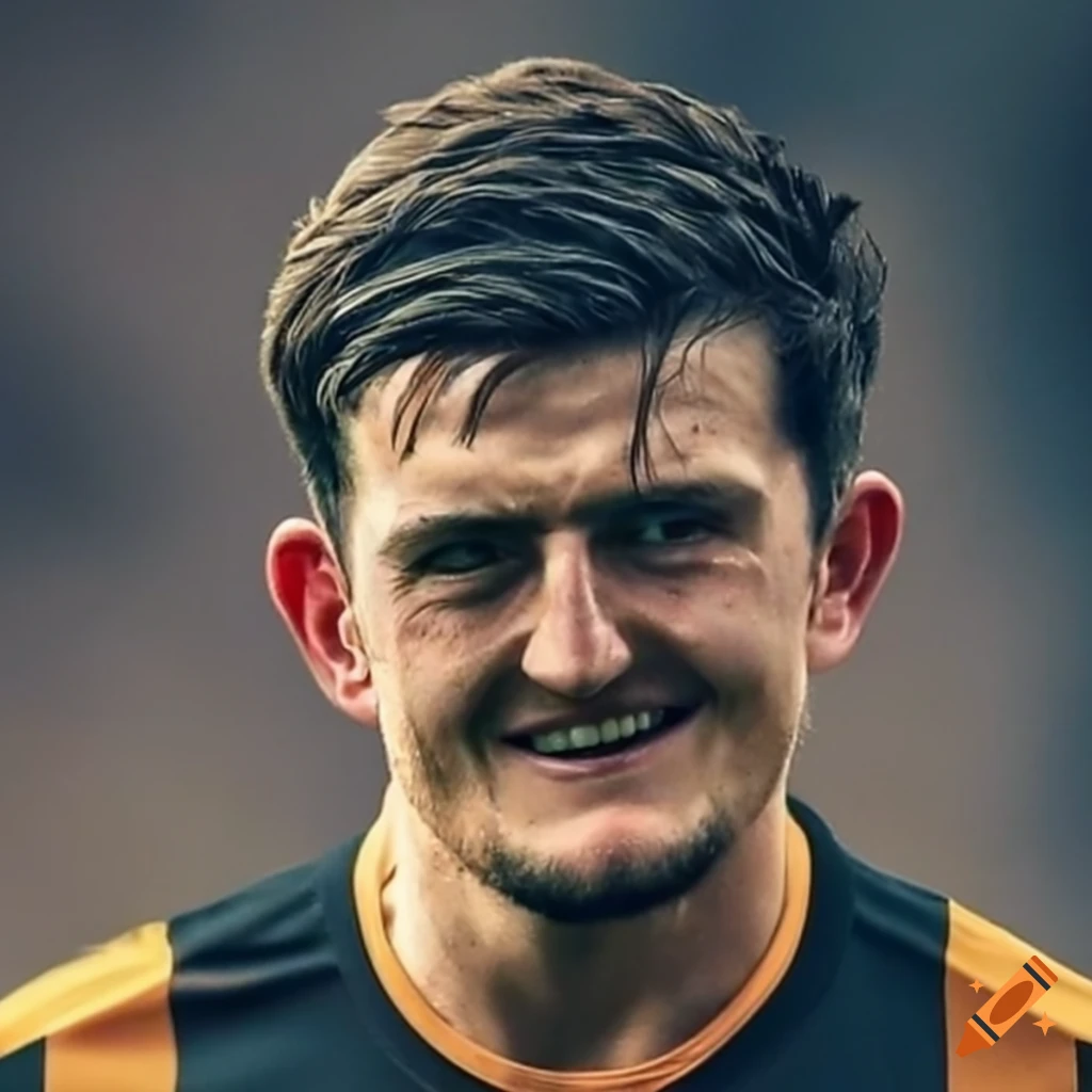 Harry Maguire in Hull City kit in Premier League on Craiyon