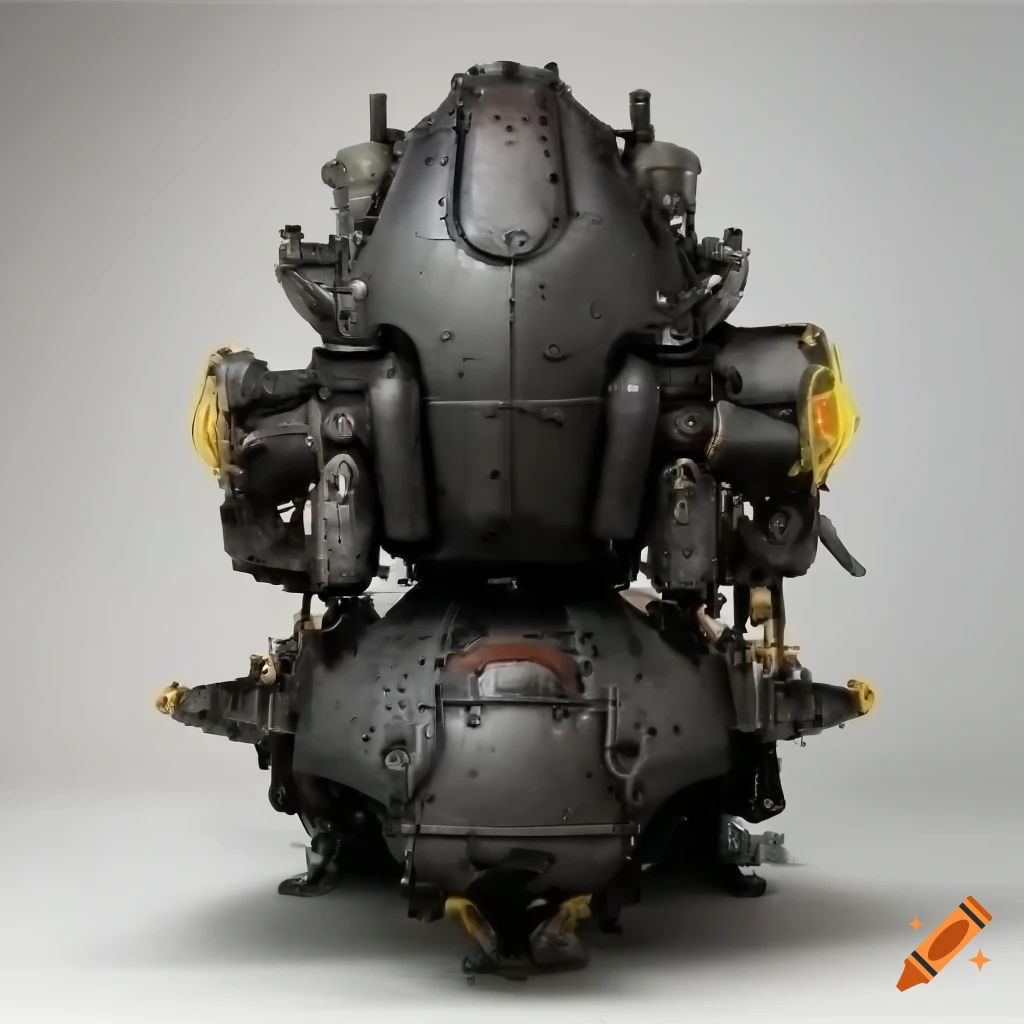 Steampunk knight design with black iron armor on Craiyon