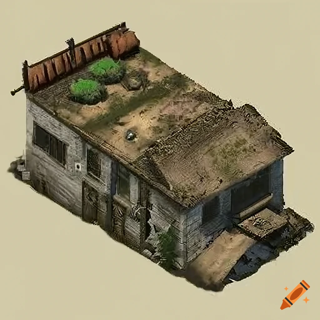 Isometric video game screenshot of a snowy summer location on Craiyon