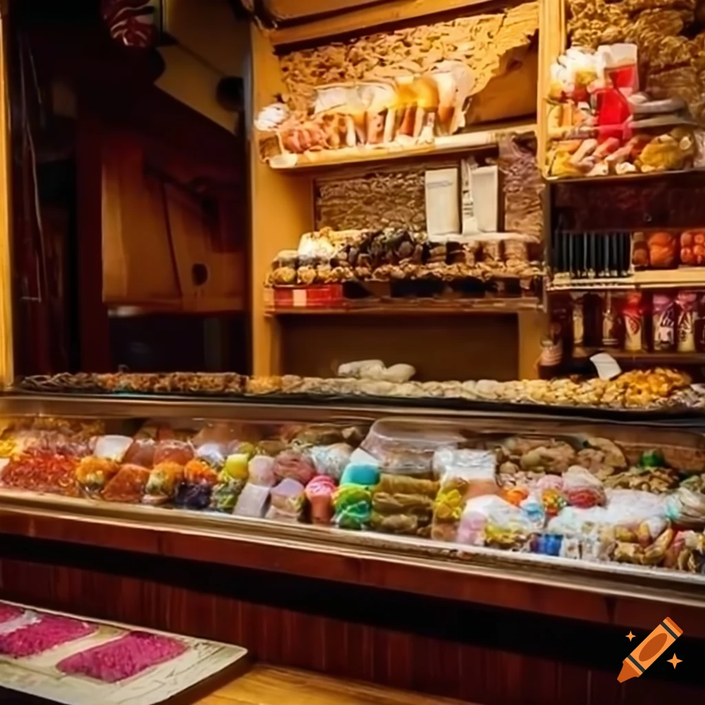 Storefront of a shop named fromjura in a mountainous setting resembling ...