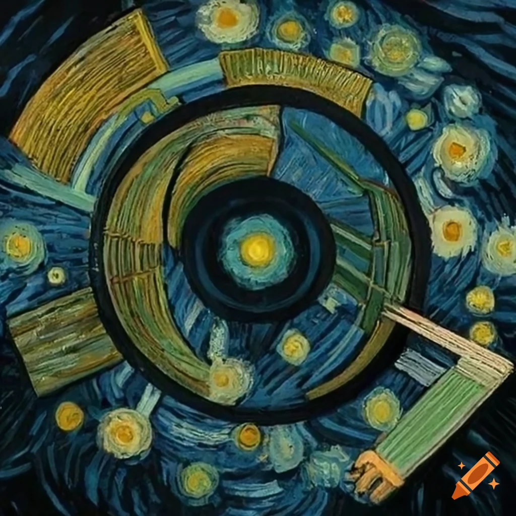 Artwork 'the starry night' by takashi murakami on Craiyon