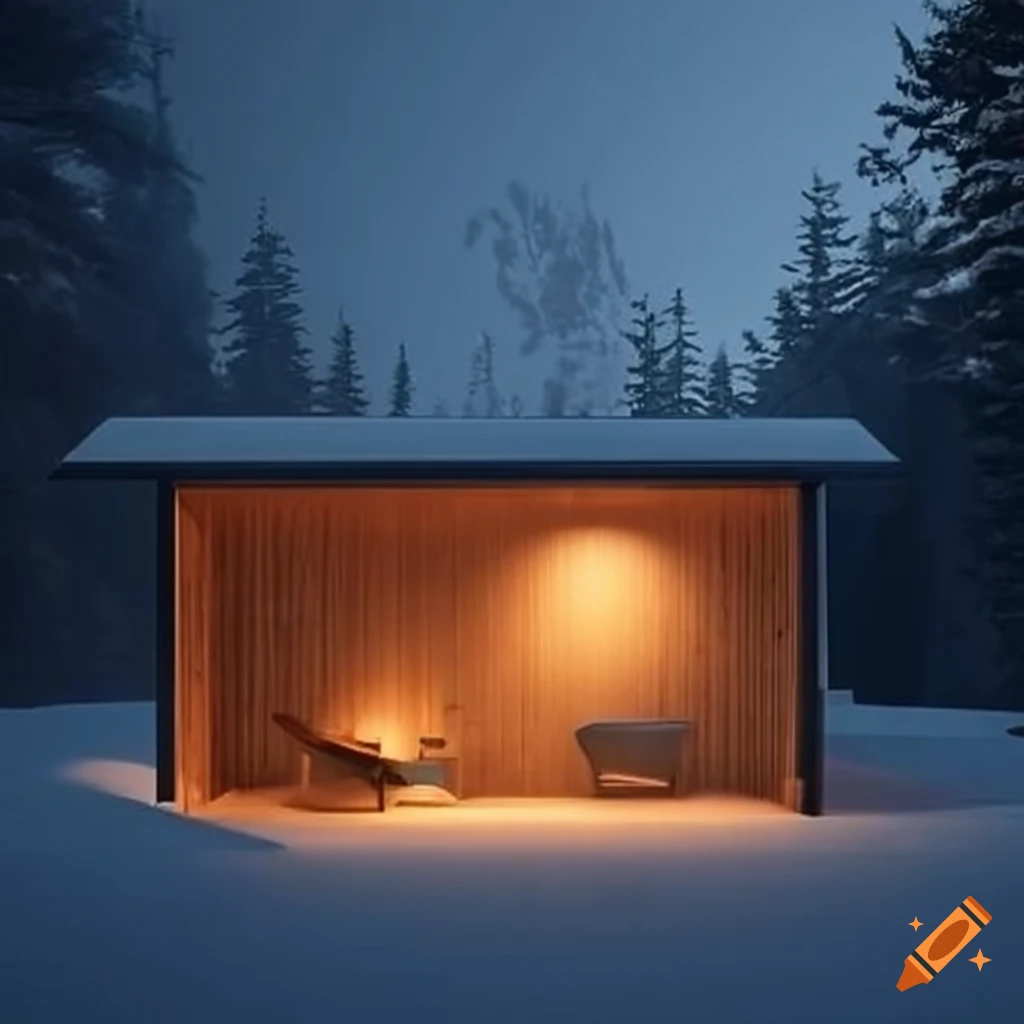 Image of a beautiful minimalist cabin