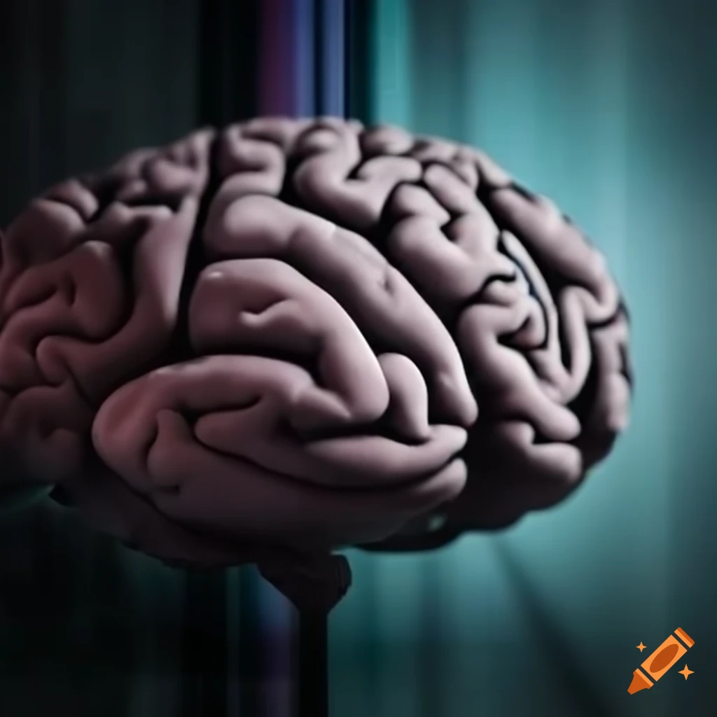 Digital representation of ai brain on circuit board on Craiyon