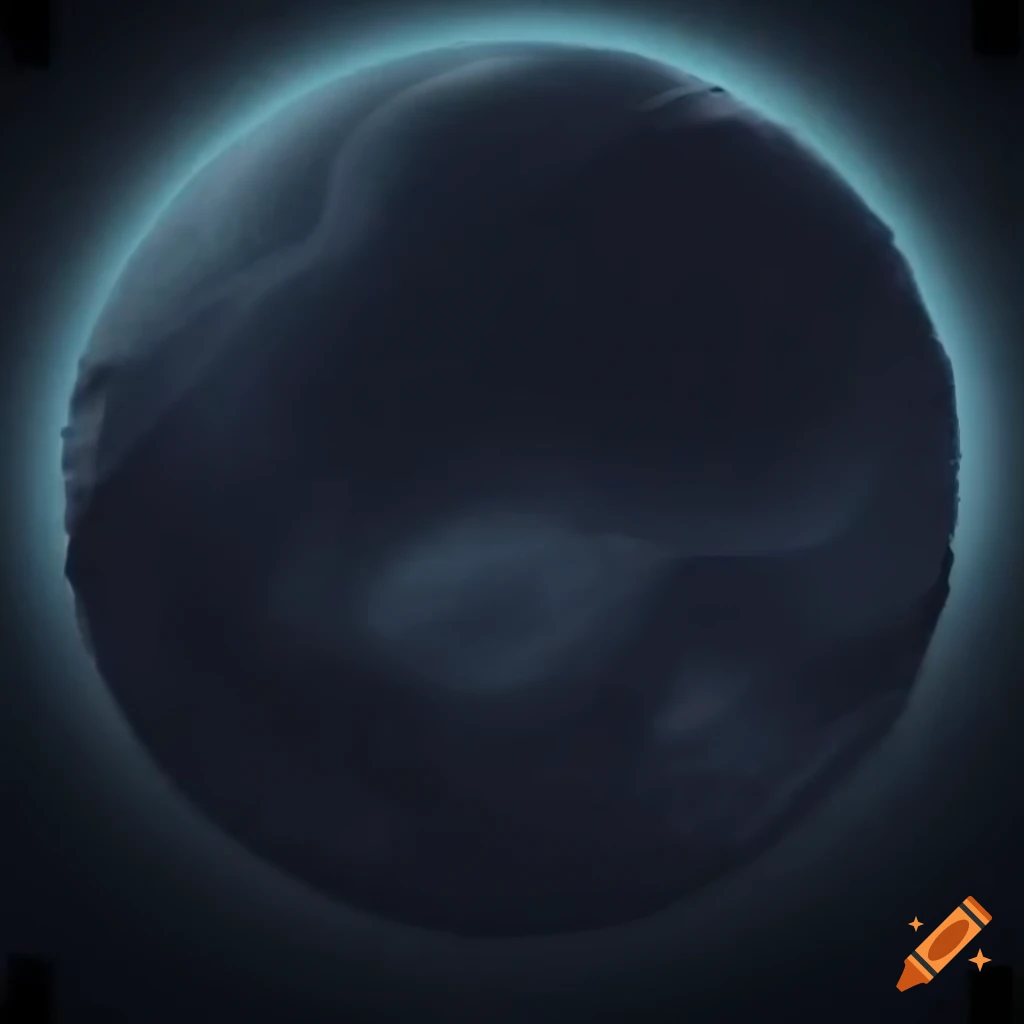 View of a desolate earth from space with an alien satellite nearby on ...