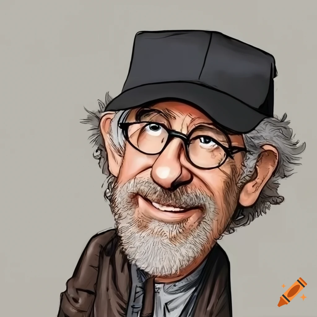 Cartoon of steven spielberg on Craiyon