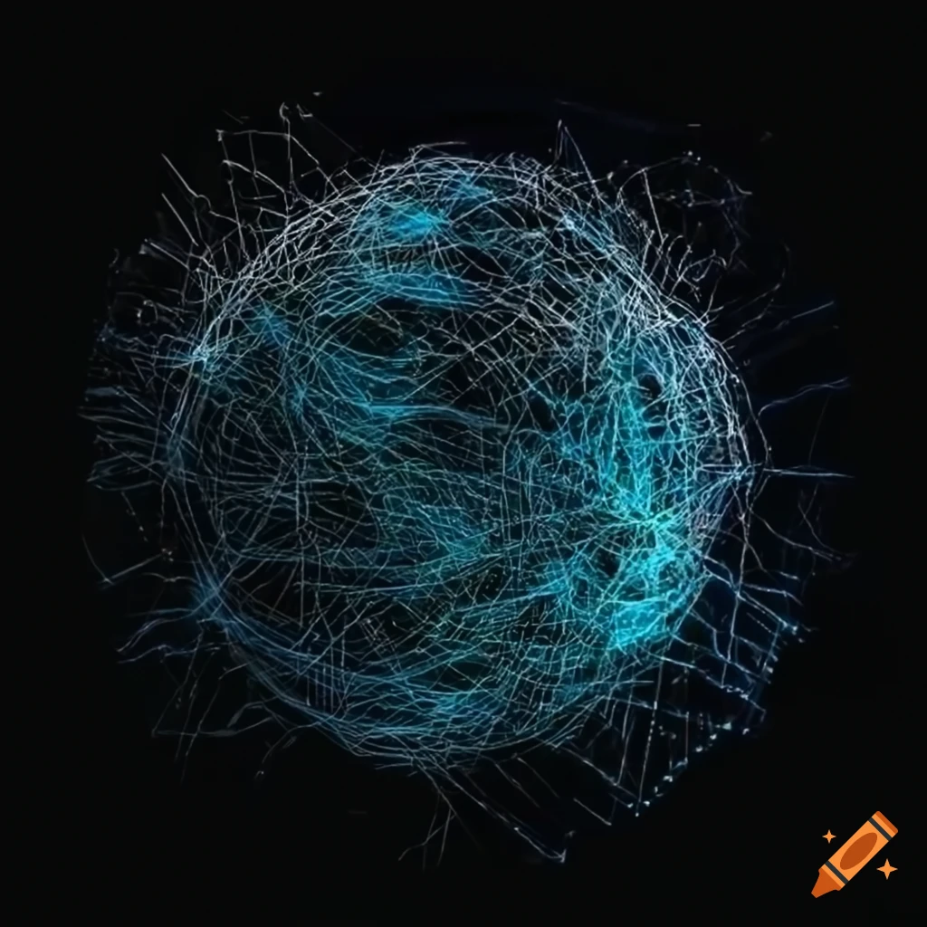 Ultra realistic image of tcp ip network connections