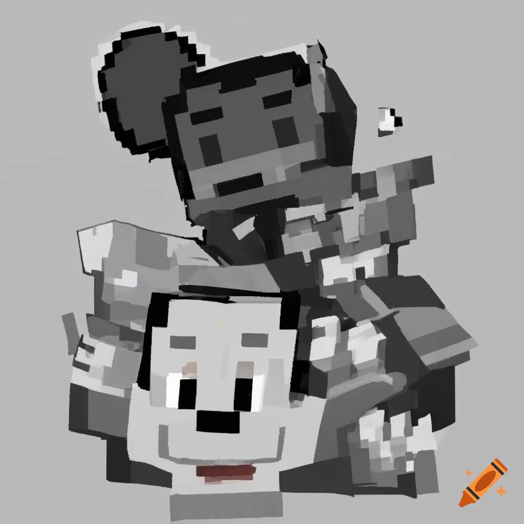 Disney minecraft servers logo on Craiyon