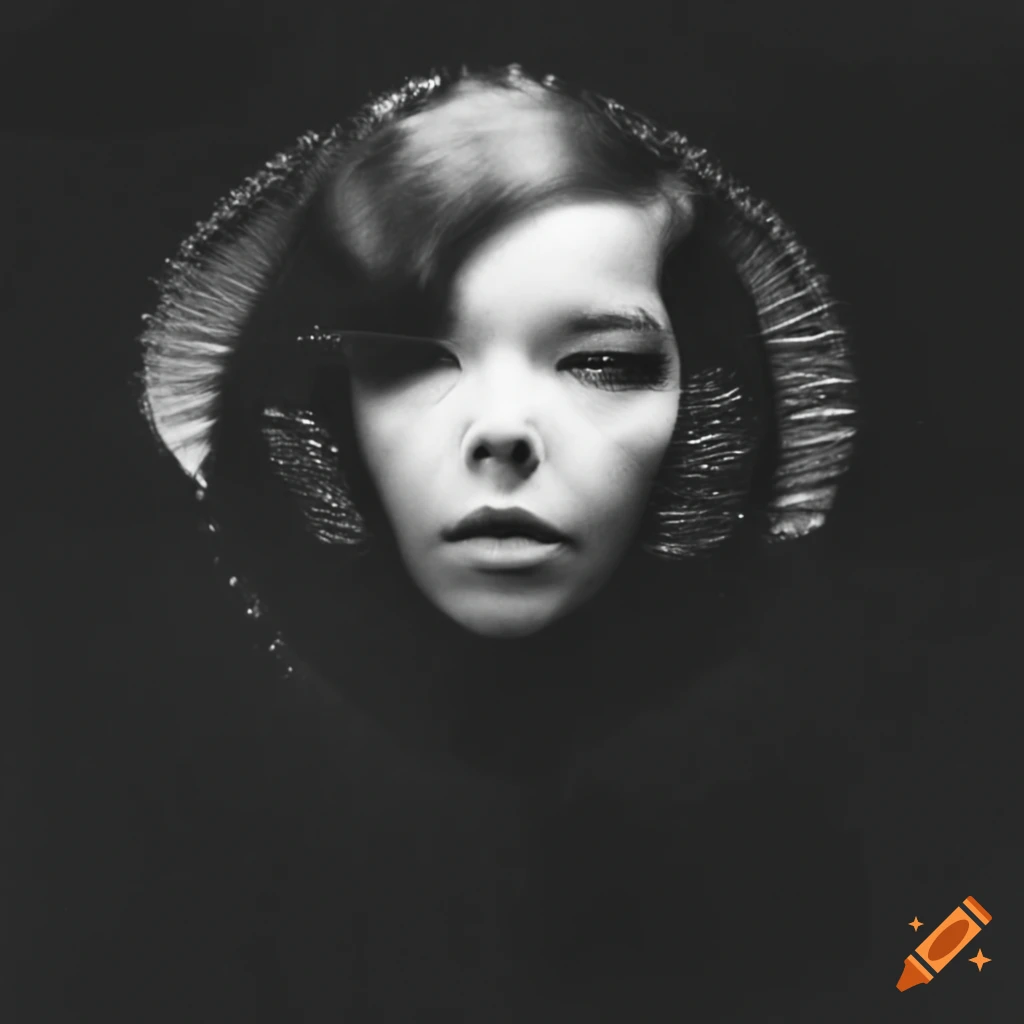 Artistic depiction of björk as a cyborg on Craiyon