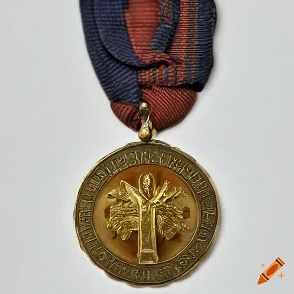 Clown military medals with enamel ribbons on Craiyon