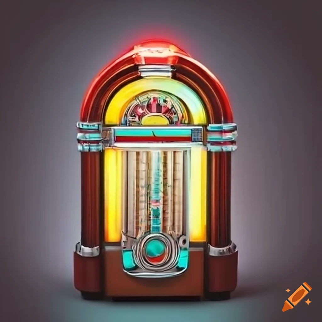 Abandoned old jukebox in an american desert at night on Craiyon
