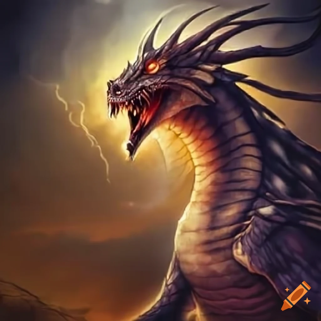 Profile picture of a dragon on Craiyon