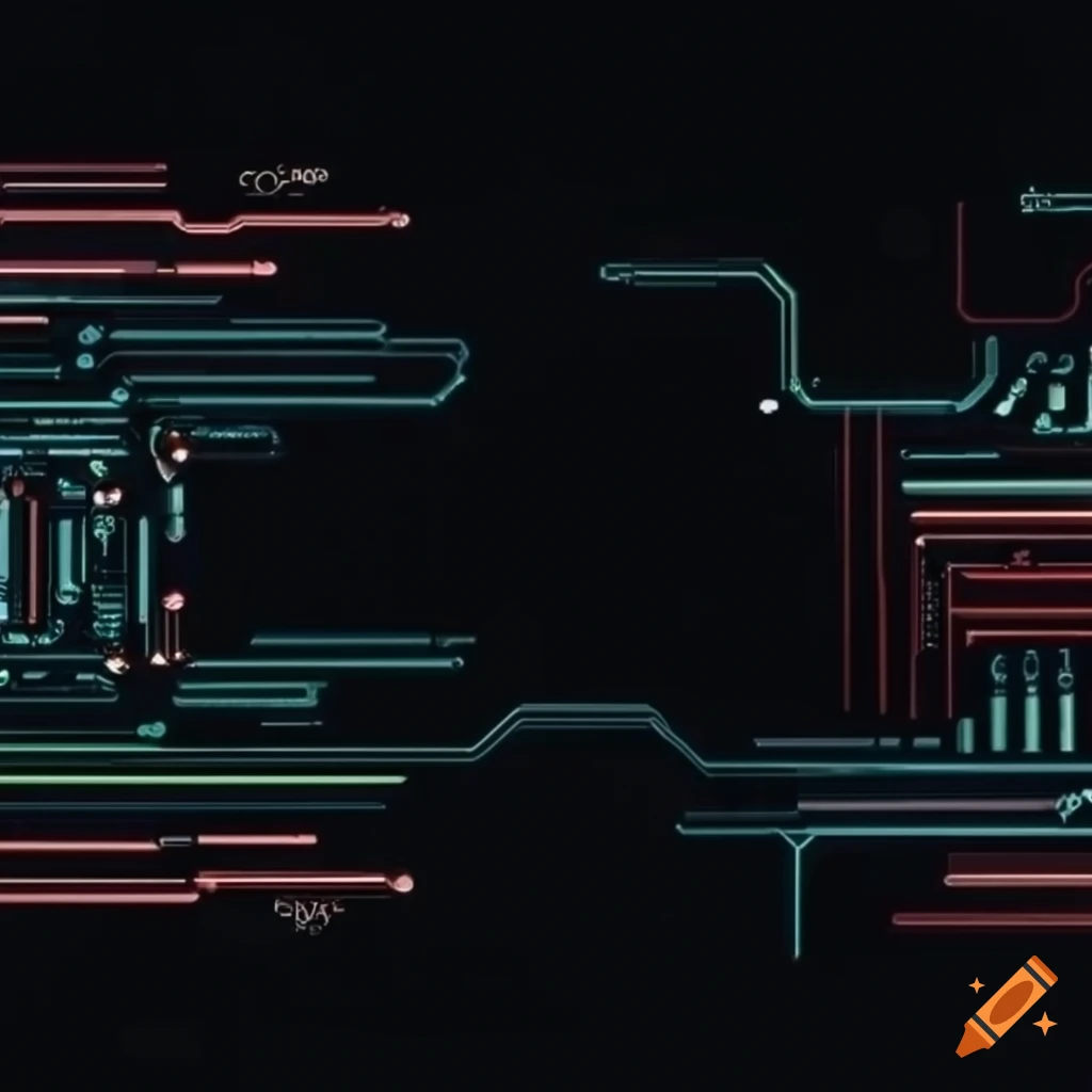 Tech circuit wallpaper