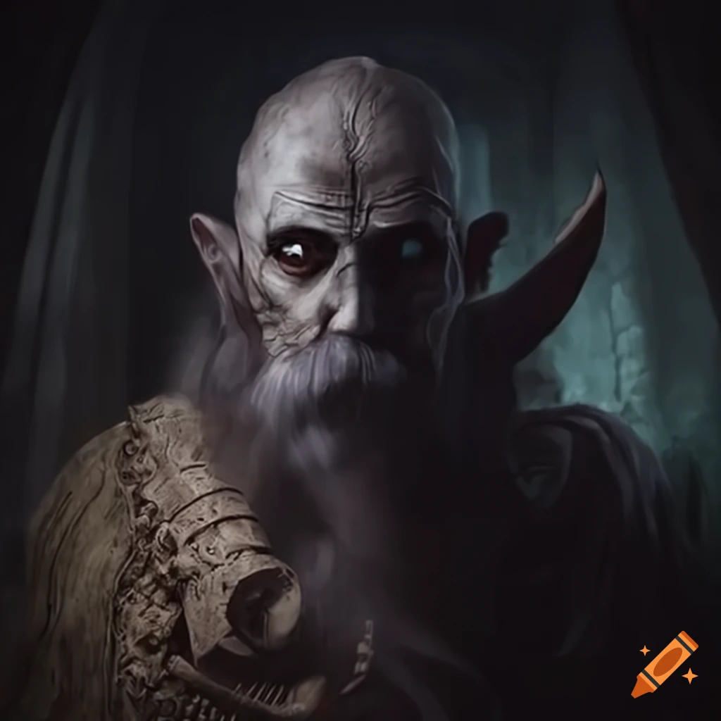 Artwork of a Dungeon Master in a dark fantasy setting on Craiyon