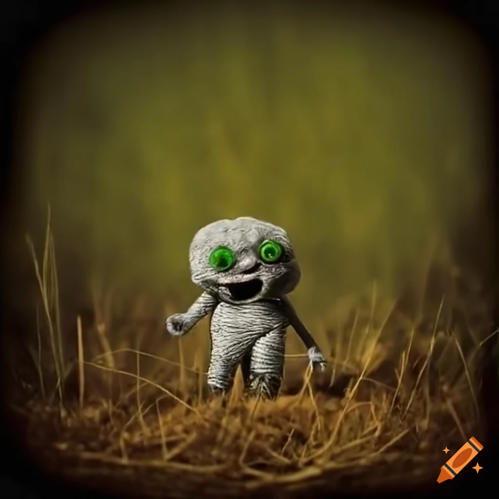 Scary monster in a field