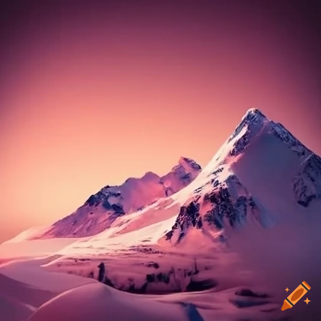 Image depicting an avalanche on Craiyon